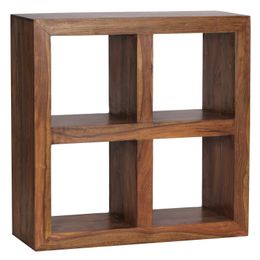 Wohnling WL1.209 Standregal Massivholz Sheesham 82 cm x 34 cm x 82 cm