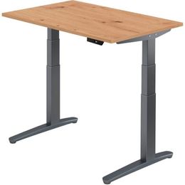 Hammerbacher VXBHM12/R/GG elektrisch h&ouml;henverstellbarer Schreibtisch 65,0 - 130,0 cm - elektrisch asteiche / grafit