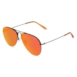 Jaguar J 7500 | Herren-Sonnenbrille | Fassung: Vollrand, Pilot, Metall, Gun | Glasfarbe: Orange