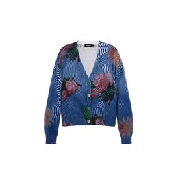 Desigual Knit Cardigan female Blue size M
