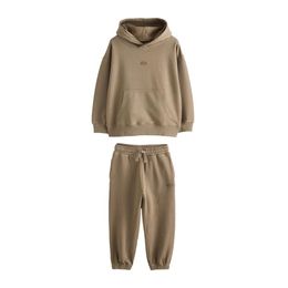 Superdry & Co Set: Sweatshirt und Hose Jungen Gr&ouml;&szlig;e 116 braun