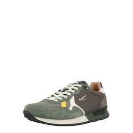 Pepe Jeans Sneaker 'BRIT ESSENCE' Herren Gr&ouml;&szlig;e 46 dunkelbraun / khaki / schwarz / wei&szlig;
