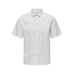 Only & Sons Only & Sons Button Up Shirt 'ONSCaiden' male White size XL