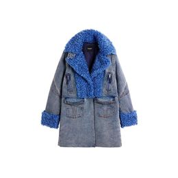 Desigual Winter Coat female Blue size M