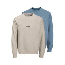 Jack & Jones Jack & Jones Sweatshirt 'JJESOHO' male Blue, Grey size XS