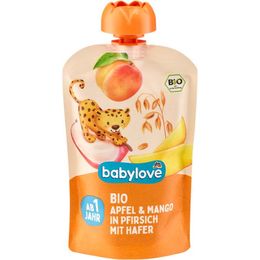 Quetschie Apfel & Mango in Pfirsich mit Hafer, ab 1 Jahr babylove