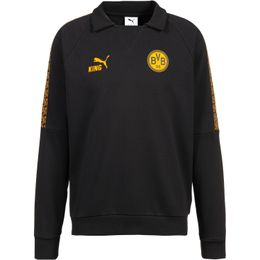 Puma Borussia Dortmund Funktionsshirt Herren - schwarz - Gr. L - Baumwolle/Polyester
