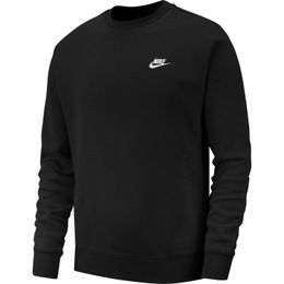 Nike Nsw Club Fleece Sweatshirt Herren - schwarz - Gr. XL - Baumwolle/Polyester