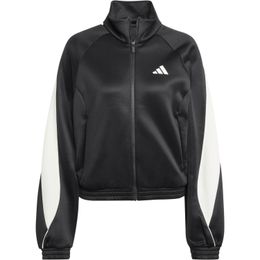 Adidas W Stadium Tt Nylonjacke Damen - schwarz - Gr. S - Polyester/Baumwolle