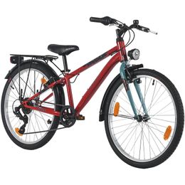 Dacapo Dacapo Kinderfahrrad 24" Bobby 7 G&auml;nge RH 32 cm mit Beleuchtung - Ab 8 Jahre