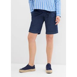 bonprix Umstandsshorts leichtem Stretchdenim, blau, mit Baumwolle