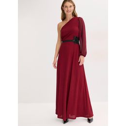 bonprix One-Shoulder-Kleid mit Glitzer, braun