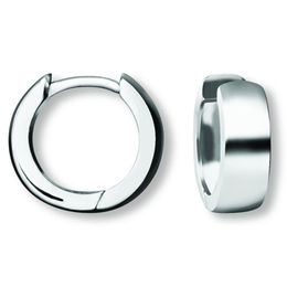 Paar Creolen ONE ELEMENT "Ohrringe Creolen aus 925 Silber &Oslash; 12,4 x 4,1 mm", silber, Ohrringe, Damen, Damen, Silber 925 (Sterlingsilber), Harmonisch gestaltet &ndash; ruhiges Design mit feinem Ausdruck