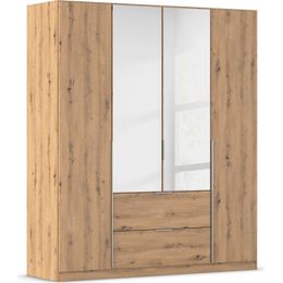 Dreht&uuml;renschrank OTTO HOME "Kleiderschrank Schrank Garderobe AGORDO mit Dekor- oder Hochglanzfront", braun (eiche artisan), B:181cm H:210cm T:54cm, Holzwerkstoff, Schr&auml;nke, Dreht&uuml;renschrank, mit Au&szlig;enschubk&auml;sten, in 7 Breiten und 2 H&ouml;hen MADE IN GERMANY