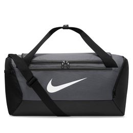 Sporttasche Nike "BRASILIA . TRAINING DUFFEL BAG", Herren, Gr. B/H/T: 51cm x 28cm x 28cm, iron grau, schwarz, Kunstfaser, Taschen Sporttasche, mit seitlichem Schuhfach, mit Innen- und Au&szlig;entaschen, mit Logodruck