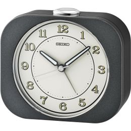 Quarzwecker Seiko "QHE195K", schwarz, Wecker, Wecker, Schlafzimmer, Geschenkidee, Piepalarm, durchlaufende Sekunde