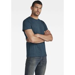 G-Star Raw T-Shirt G-STAR "Base-S T-Shirt", Damen, Gr. S (44/46), blau (legion blau htr), Jersey, Obermaterial: 100% Baumwolle, unifarben, regular fit normal, Rundhals, Shirts T-Shirt, mit kleinem Logo-Detail