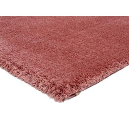 Hochflor-Teppich OCI DIE TEPPICHMARKE "Soft Dream", rot (rosenholz), H:30mm &Oslash;:120cm, Obermaterial: 100% Polypropylen, Teppiche, besonders weich durch Microfaser, Wohnzimmer