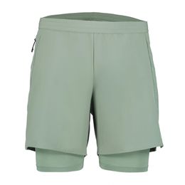 Trainingsshorts Rukka "Rukka Shorts Maaninka 2In1", Herren, Gr. XXL, spargel, 87% Polyester, 13% Elasthan, Hosen