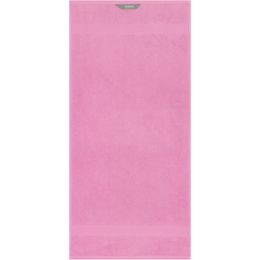 Badetuch Egeria "Diamant", rosa, B:70cm L:140cm, Frotteevelours, Obermaterial: 100% Baumwolle, Handt&uuml;cher, Badetuch, Uni Programm mit schmaler Bord&uuml;re, 100 % Baumwolle