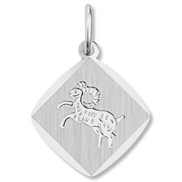 Sternzeichenanh&auml;nger ONE ELEMENT "Sternzeichen Anh&auml;nger aus 925 Silber", silber, Schmuckanh&auml;nger, Damen, WidderimSetmitHalskette, Steinbock, Silber 925 (Sterlingsilber), Symbol mit Herz &ndash; ein feines Geschenk f&uuml;r viele Anl&auml;sse
