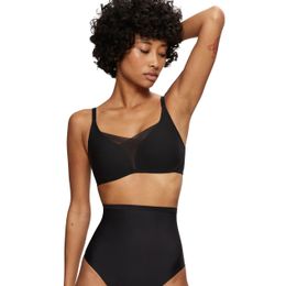 B&uuml;gelloser BH Triumph "Shape Smart P", Damen, Gr. 3, N-Gr, schwarz, Microtouch, Obermaterial: 51% Polyamid, 25% Polyester, 24% Elasthan, unifarben, BHs, gl&auml;ttend, wattiert, tiefer V-Ausschnitt, formend