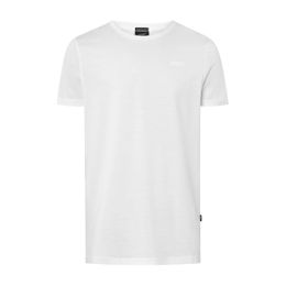 JOOP! T-Shirt JOOP "Cosmo", Damen, Gr. S, wei&szlig;, Single Jersey, Obermaterial: 100% Baumwolle, unifarben, regular fit, Rundhals, Shirts T-Shirt, Basic, regular fit fit, Rundhals
