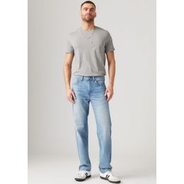 Levi's Straight-Jeans LEVI'S "505", Herren, Gr. 36, L&auml;nge 34, blau (hole in the), Denim/Jeans, Obermaterial: 99% Baumwolle, 1% Elasthan, unifarben, regular fit lang, Jeans Straight-Jeans, REGULAR