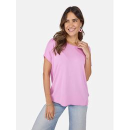 LIEBLINGSST&Uuml;CK T-Shirt LIEBLINGSST&Uuml;CK "KaristaL", Damen, Gr. 34, 320, blush, 80% Viskose, 20% Polyamid, weit, Rundhals, Shirts T-Shirt, mit Viskose-Anteil