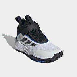 Basketballschuh adidas Performance "OWNTHEGAME 3.0", M&auml;dchen, Gr. 33, schwarz-wei&szlig; (cloud wei&szlig;, core schwarz, core schwarz), Synthetik, Textil, Schuhe, f&uuml;r Kinder