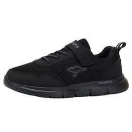 Sneaker Kangaroos "K-ETK POSSUM EV", Damen, Gr. 40, jet schwarz, mono, Mesh, Synthetik, Schuhe Sneaker, mit Glitzereffekt