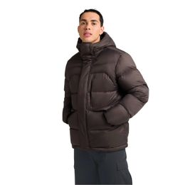 Daunenjacke Jack Wolfskin "ICY HILL JKT M RDS", Herren, Gr. L, braun (peat), Obermaterial: 100% Polyamid. Futter: 100% Polyester. Wattierung: 90% Entendaune, 10% Federn, normal, Jacken Daunenjacke, winddicht, wasserabweisend, mit gef&uuml;tterter Kapuze