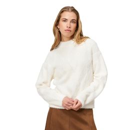Strickpullover Zero "Damen mit Karomuster", Damen, Gr. 36, creamcream, Strick, Obermaterial: 66% Polyamid, 17% Baumwolle, 17% Polyacryl, aufgeraut, figurumspielend normal, weit, Pullover Strickpullover, Plain/ohne Details