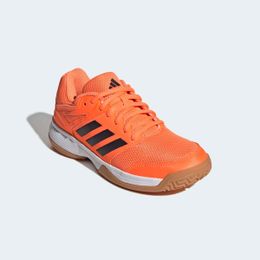 Hallenschuh adidas Performance "SPEEDCOURT IN KIDS", M&auml;dchen, Gr. 36, lucid orange, core schwarz, cloud wei&szlig;, Synthetik, Textil, Schuhe Hallenschuh, geeignet f&uuml;r jeden Hallensport