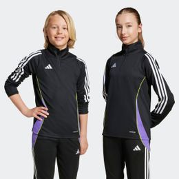 Jungen Trainingsshirt "TIRO24 TRTOPY"schwarz, lila rush, Gr. 164, adidas Performance, Obermaterial: 100% Polyester, Shirts, schmaler Schnitt, mit