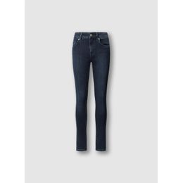 Skinny-fit-Jeans Pepe Jeans "SKINNY JEANS MW", Damen, Gr. 29, L&auml;nge 30, tiefblau, Denim/Jeans, Obermaterial: 84% Baumwolle, 15% Polyester, 1% Elasthan, skinny fit lang, Jeans, in verschiedenen Waschungen