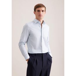 Businesshemd Seidensticker "Schwarze Rose", Herren, Gr. M (39), normale &Auml;rmell&auml;ngen, gr&uuml;n, 100% Baumwolle, bedruckt, slim fit, 2-Knopf-Manschette, Hemden, Slim 1/1 Kentkragen Druck