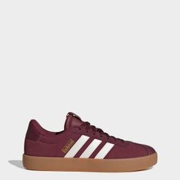 Herren Sneaker "VL COURT 3.0", adidas Sportswear, Gr. 39shadow rot, sanftes wei&szlig;, maroon, Leder, Synthetik, Schuhe, inspiriert vom Design des adidas