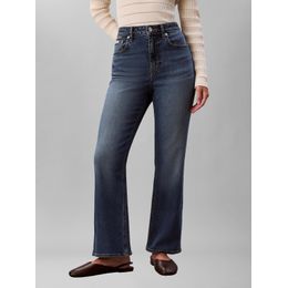 Ankle-Jeans Calvin Klein Jeans, Damen, Gr. 33, L&auml;nge 32, blau (brook falls), Denim/Jeans, Obermaterial: 98% Baumwolle, 2% Elasthan, unifarben, regular fit lang, Jeans, Regular fit