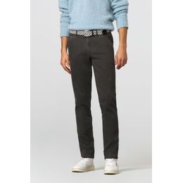 Chinos MEYER "CHICAGO", Herren, Gr. 26, Normalgr&ouml;&szlig;en, grau (mittelgrau), 97% Baumwolle, 3% Elasthan, unifarben, regular fit lang, Hosen, Chicago, sportlich