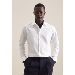 Businesshemd Seidensticker "X-Slim", Herren, Gr. XS (36), normale &Auml;rmell&auml;ngen, wei&szlig;, 100% Baumwolle, unifarben, skinny fit, 2-Knopf-Manschette, Hemden, X-Slim 1/1 Kentkragen Uni