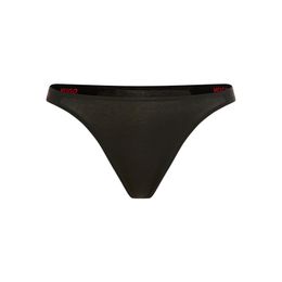 String HUGO UNDERWEAR "HUGO ID", Damen, Gr. L, schwarz 001, Jersey, Obermaterial: 93% Baumwolle, 7% Elasthan, k&ouml;rpernah, Unterhosen String