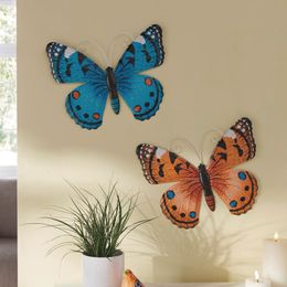 Schmetterling "Blau & Orange", 2er Set