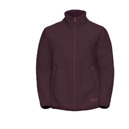 Fleecejacke Jack Wolfskin "HIGH CURL JKT W", Damen, Gr. XL, amaranth, Obermaterial: 100% Polyester, normal, Jacken Fleecejacke, w&auml;rmend und windabweisend, mit Eingrifftaschen
