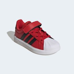 Sneaker adidas Sportswear "STREETTALK", Damen, Gr. 34, better scarlet, core schwarz, cloud wei&szlig;, Synthetik, Schuhe Sneaker, inspiriert vom Design des adidas superstar
