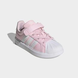 Sneaker adidas Sportswear "STREETTALK", Damen, Gr. 32, clear pink, cloud wei&szlig;, grau two, Synthetik, Schuhe Sneaker, inspiriert vom Design des adidas superstar