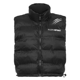 Kurzweste Plein Sport "Scratch", Damen, Gr. M, schwarz (02, schwarz), Obermaterial: 100% Polyamid. Futter: 100% Polyester. F&uuml;llung: 100% Polyester, Westen