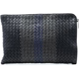 Bottega Veneta Clutches - Tricolor Nappa Intrecciato Clutch - Gr. unisize - in Schwarz - f&uuml;r Damen