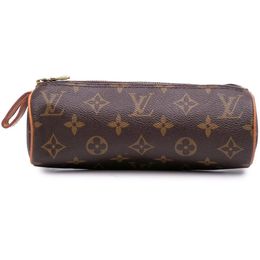 Louis Vuitton Portemonnaie - Monogram Trousse Ronde Pencil Case 20 - Gr. unisize - in Braun - f&uuml;r Damen