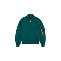 Bomberjacke Alpha Industries "MA-1 TT Light", Herren, Gr. S, gr&uuml;n (force gr&uuml;n), Obermaterial: 100% Nylon, Futter: 100% Nylon, Jacken Bomberjacke